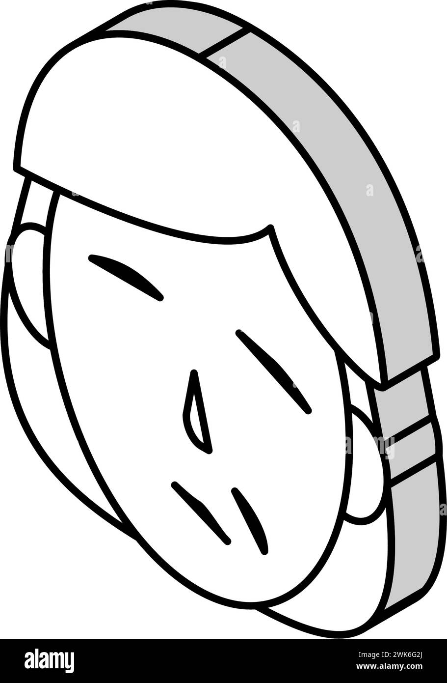 face stroke isometric icon vector illustration Stock Vector Image & Art ...