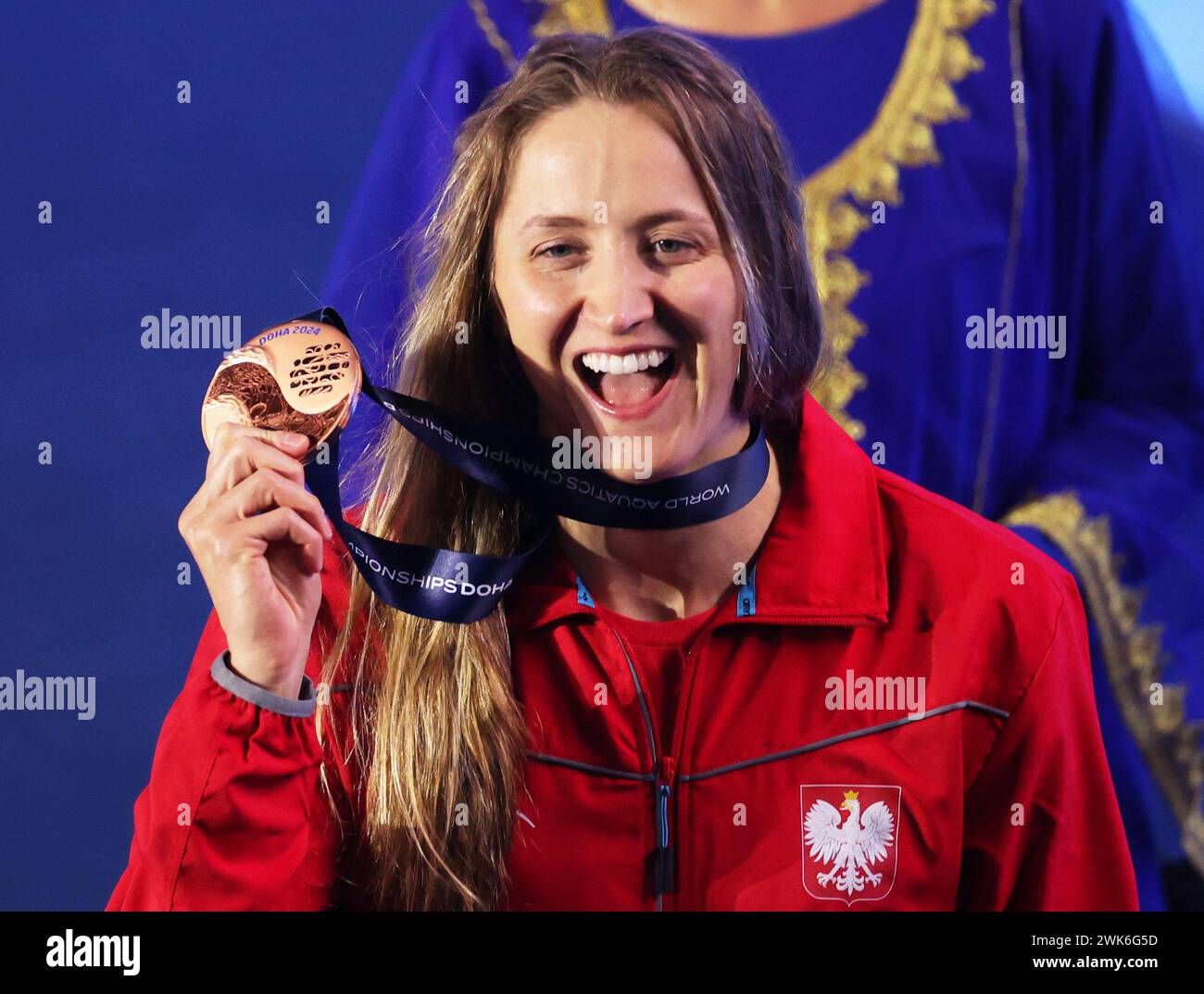 Doha, Qatar. 18th Feb, 2024. Katarzyna Wasick of Poland poses for photo ...