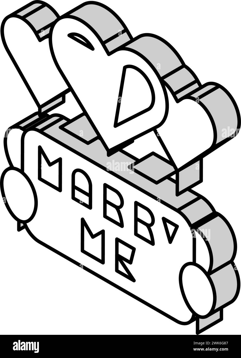Proposal Marry Me Balloons Isometric Icon Vector Illustration Stock Vector Image And Art Alamy