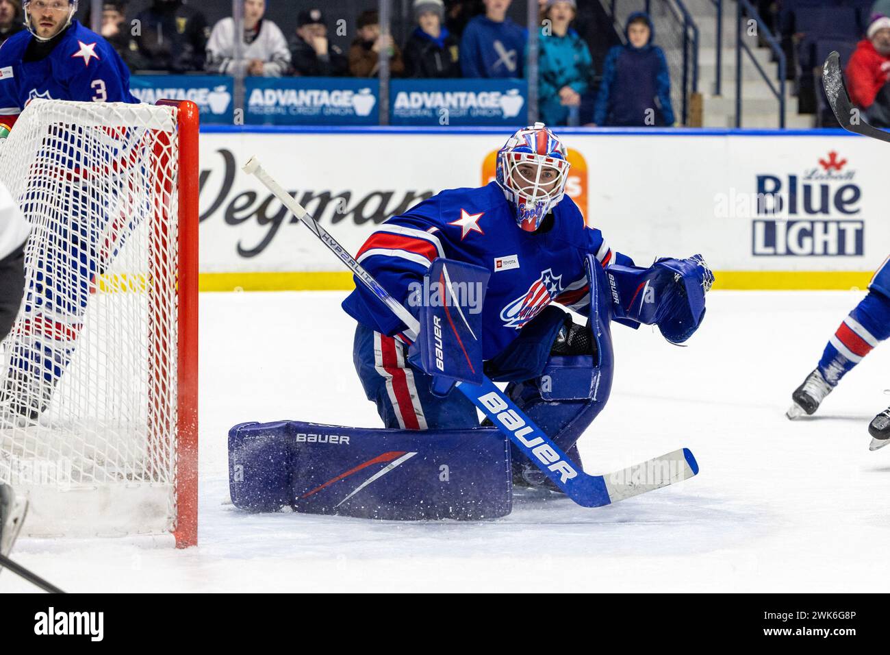 February 18th, 2024: Rochester Americans goaltender Devin Cooley (1 ...