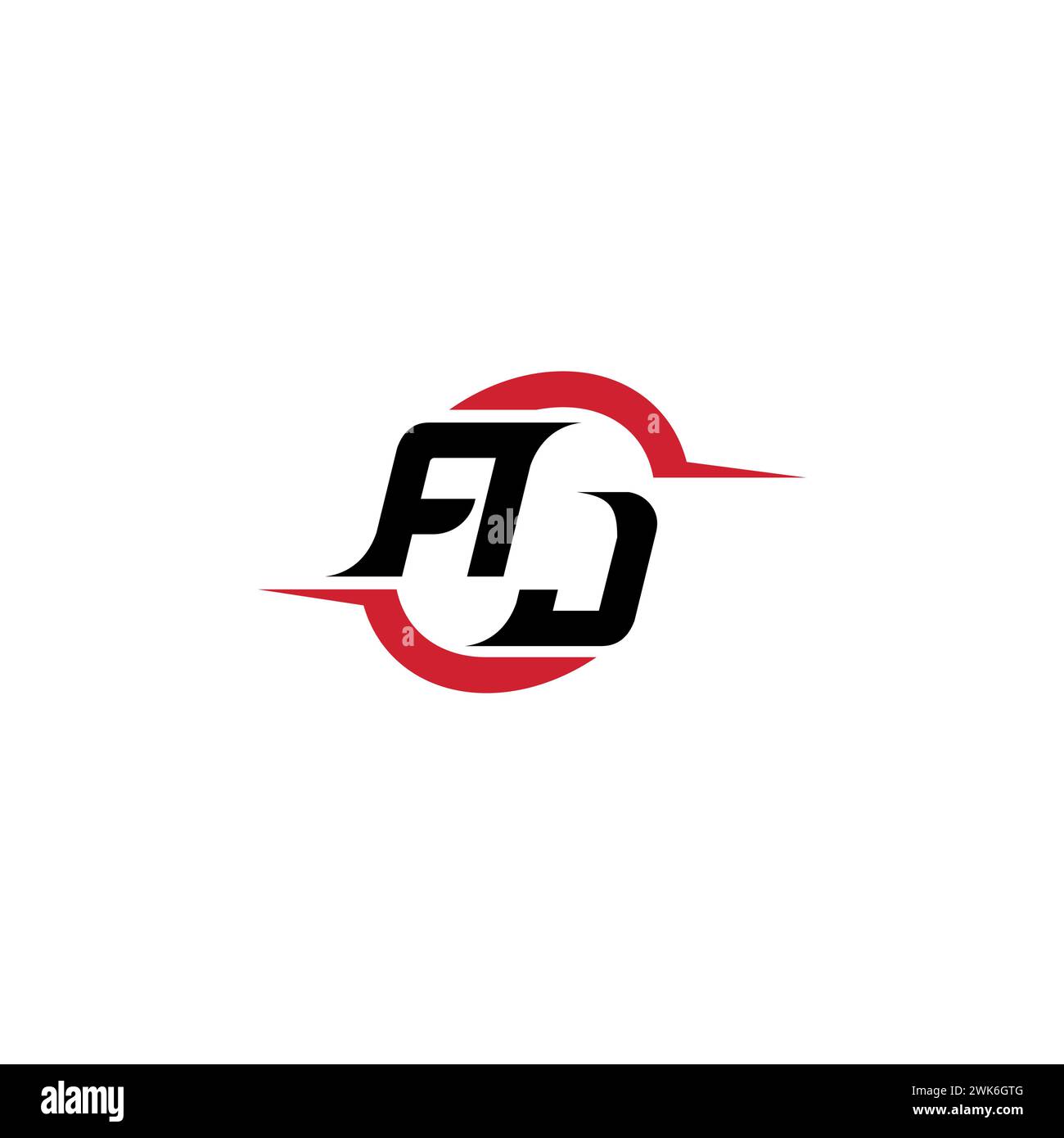 AJ initial logo cool and stylish concept for esport or gaming logo as ...