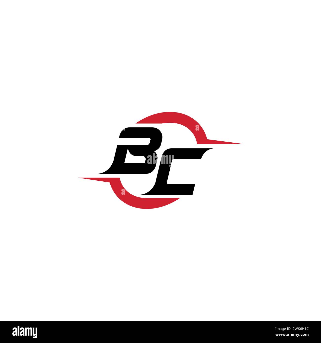 BC initial logo cool and stylish concept for esport or gaming logo as your inspirational Stock ...
