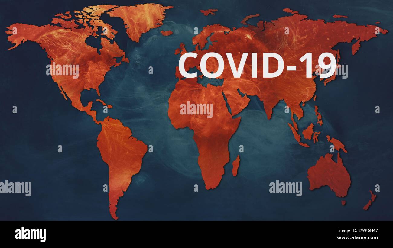 Coronavirus pandemic disease map virus spreading Stock Photo - Alamy