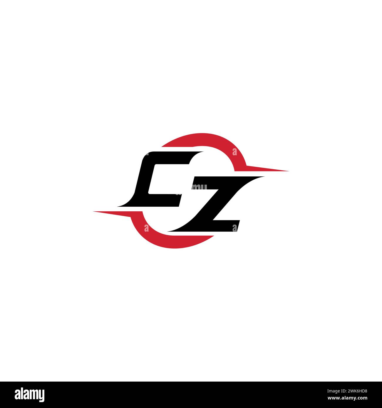 CZ initial logo cool and stylish concept for esport or gaming logo as your inspirational Stock ...