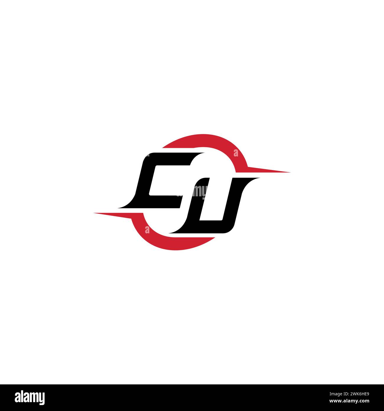 CU initial logo cool and stylish concept for esport or gaming logo as your inspirational Stock ...
