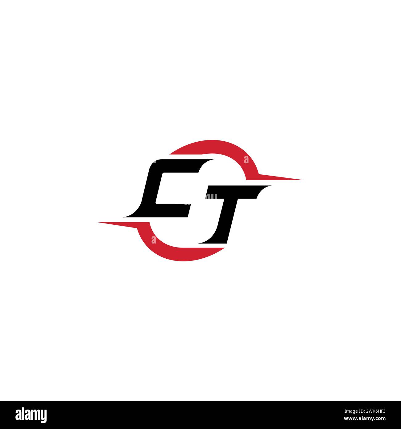 CT initial logo cool and stylish concept for esport or gaming logo as ...