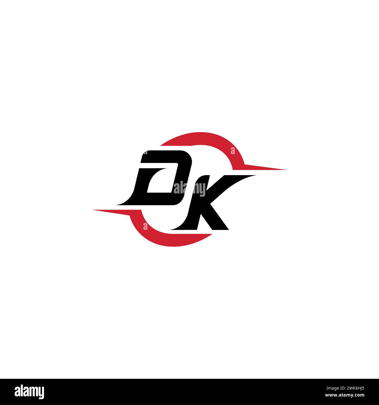 DK initial logo cool and stylish concept for esport or gaming logo as ...