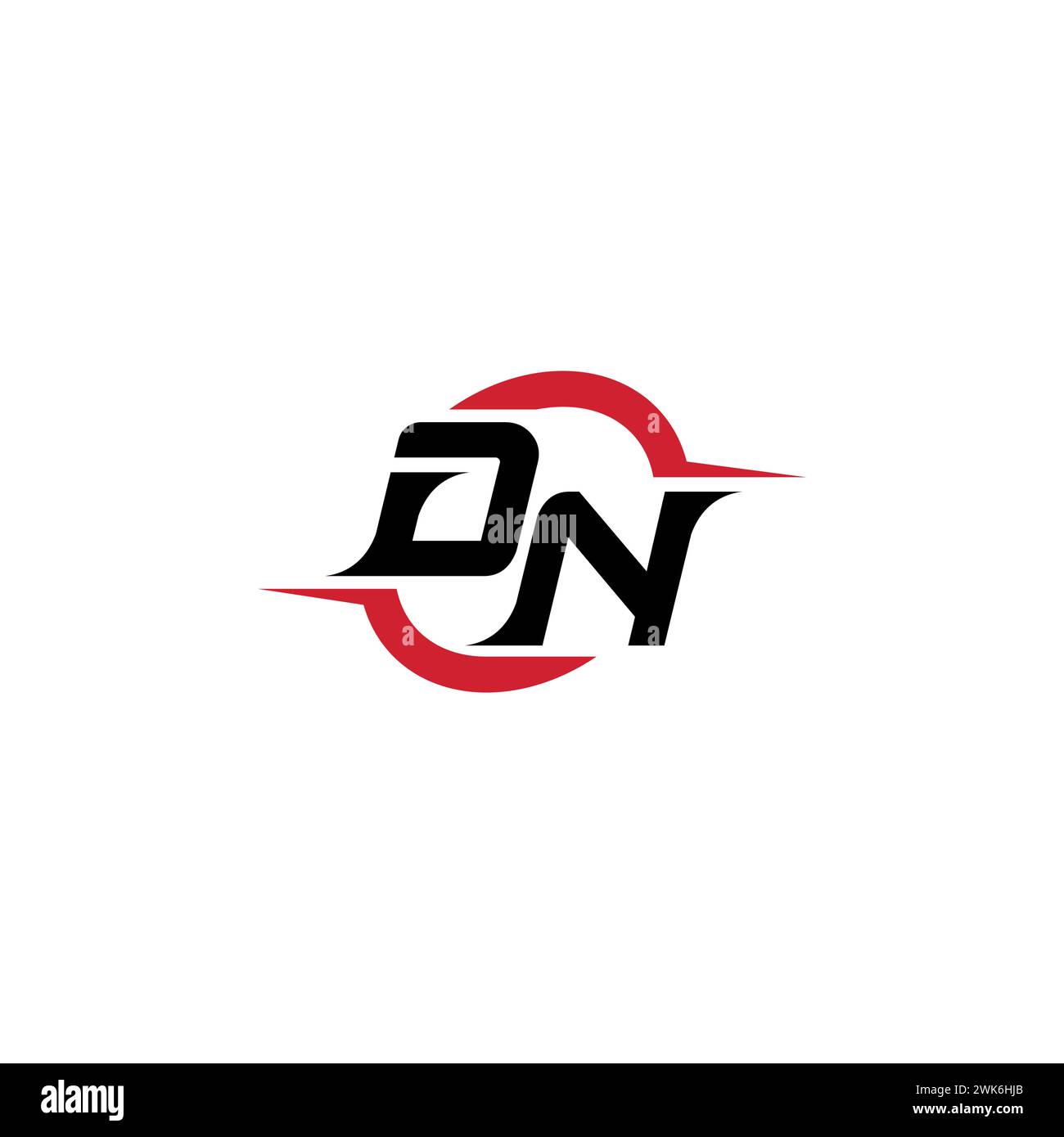 DN initial logo cool and stylish concept for esport or gaming logo as ...
