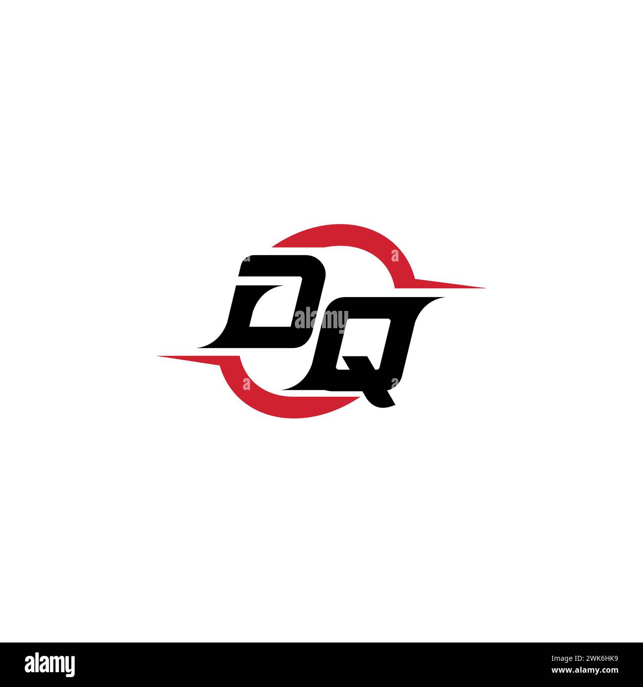 DQ initial logo cool and stylish concept for esport or gaming logo as ...