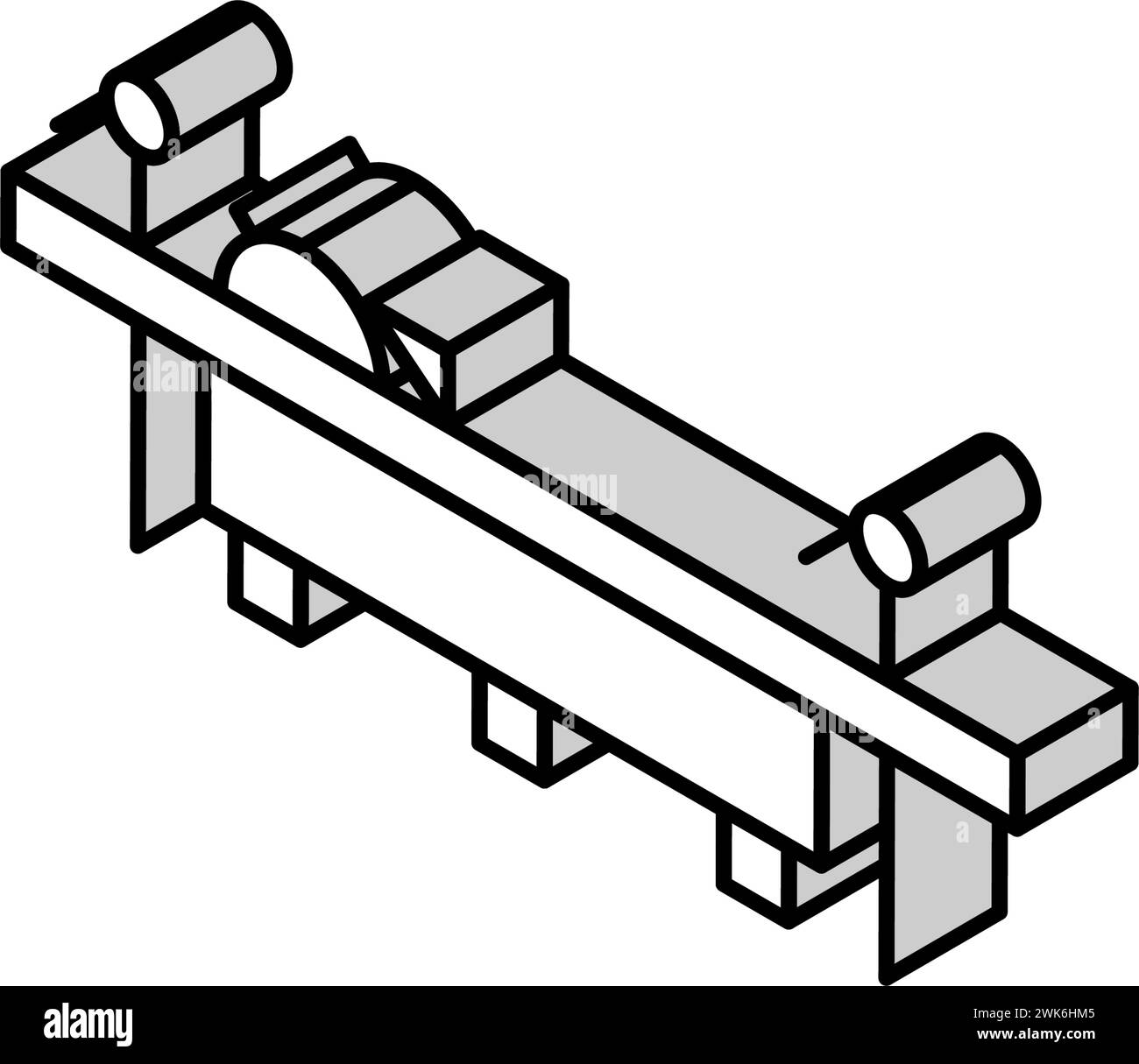 saw for cut tree timber isometric icon vector illustration Stock Vector ...