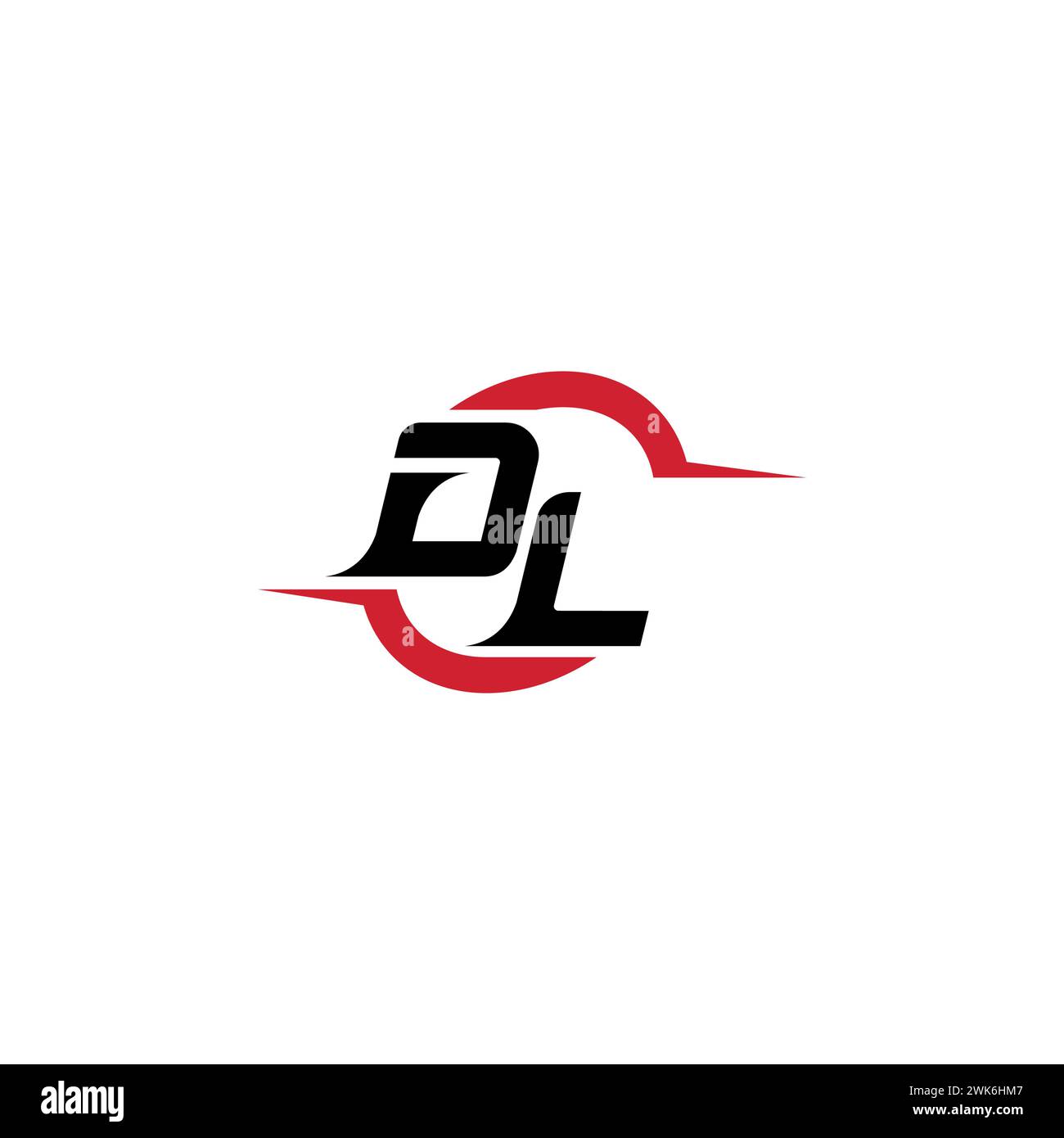 DL initial logo cool and stylish concept for esport or gaming logo as ...