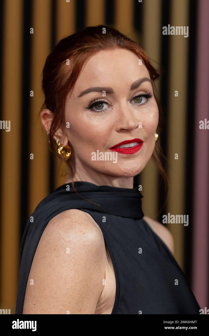 Arielle Free poses for photographers upon arrival at the 77th British ...
