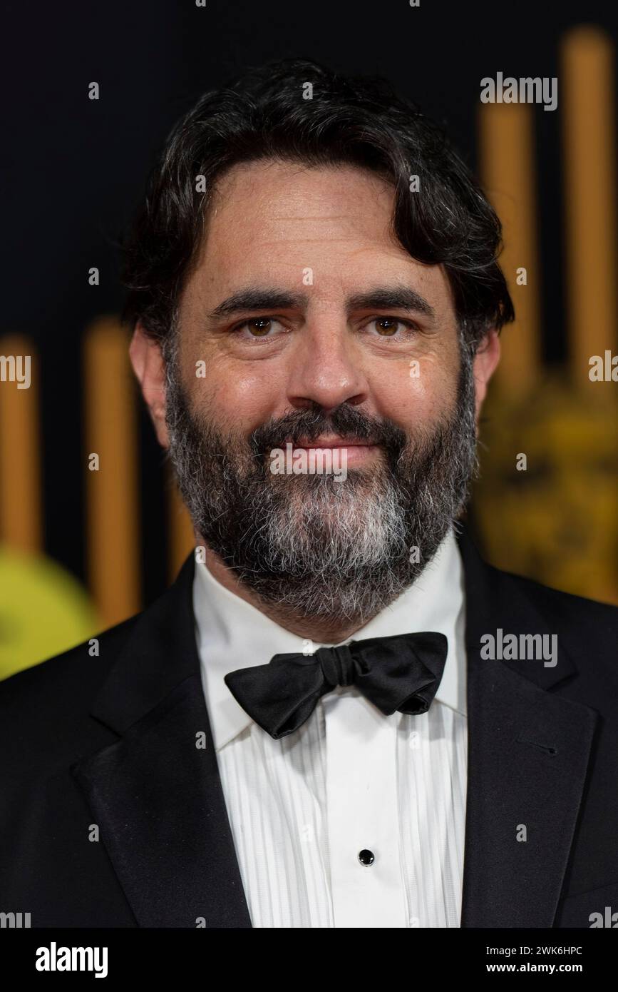Steven Morrow poses for photographers upon arrival at the 77th British ...