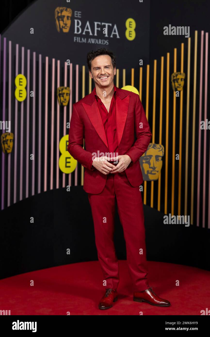 Andrew Scott poses for photographers upon arrival at the 77th British ...