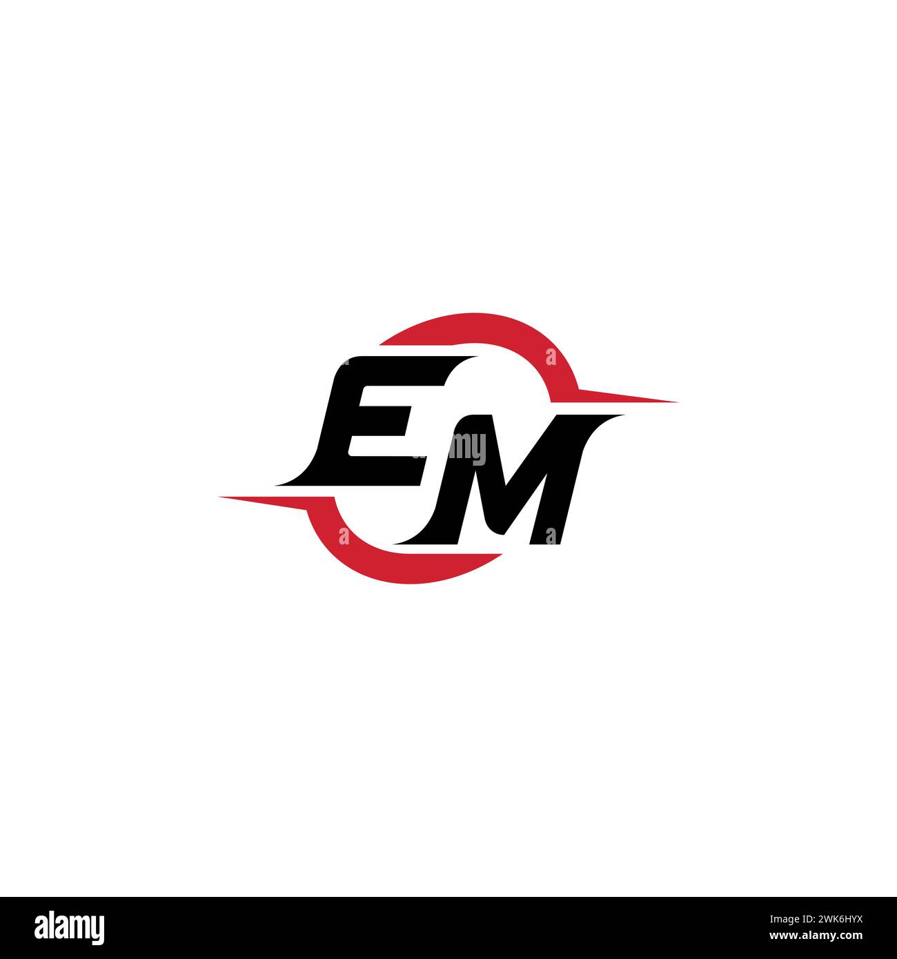 EM initial logo cool and stylish concept for esport or gaming logo as your inspirational Stock ...