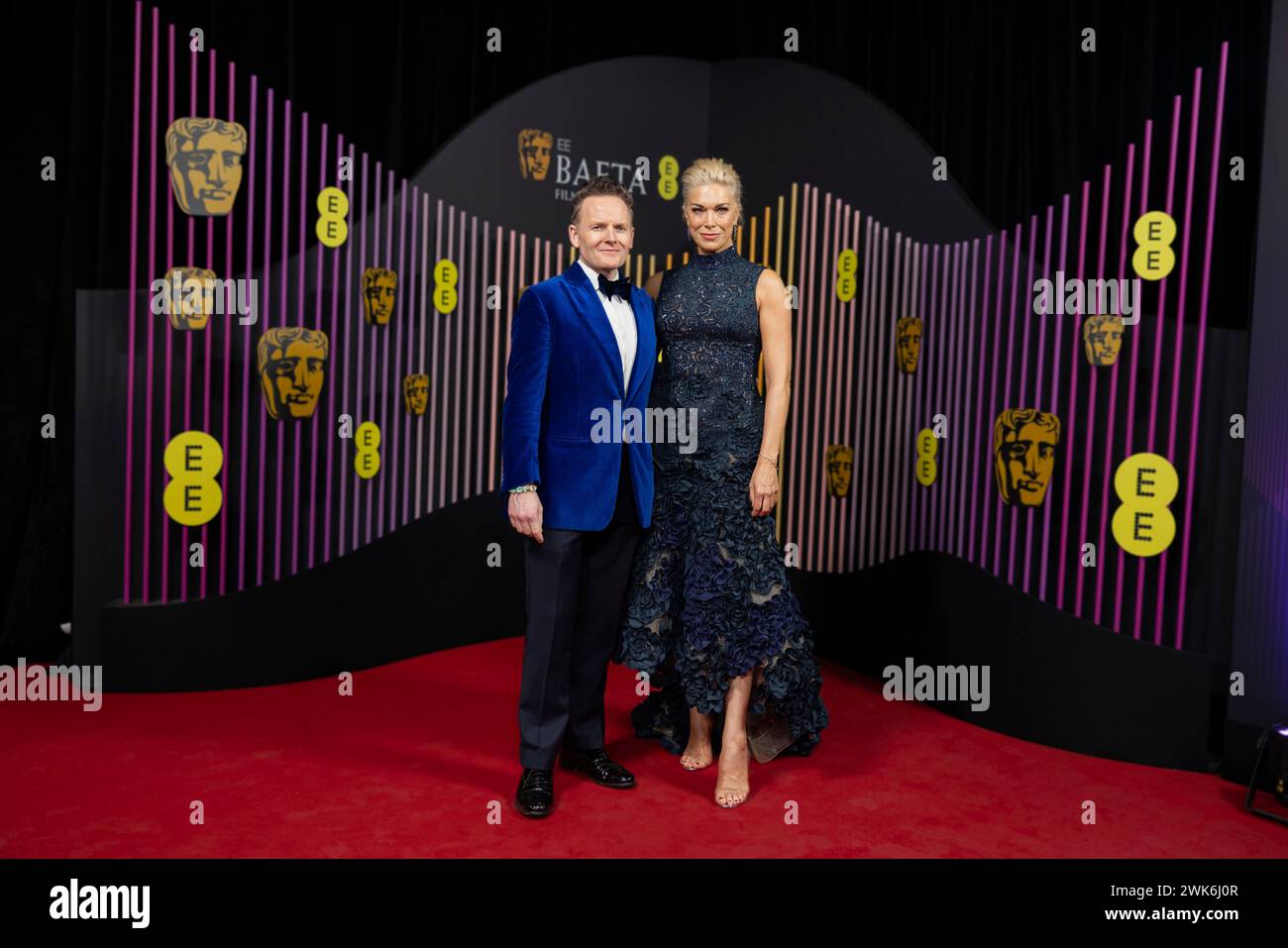 Joe Stilgoe and Hannah Waddingham for photographers upon arrival at the ...