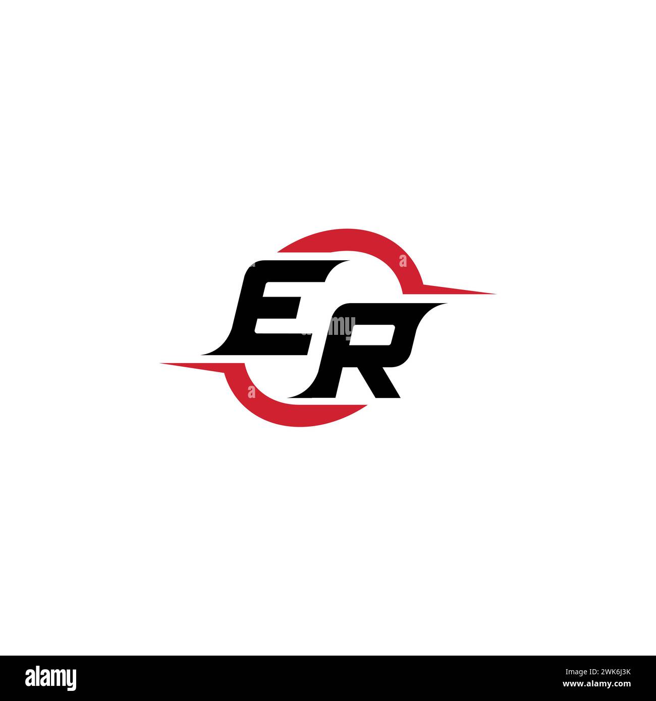 ER initial logo cool and stylish concept for esport or gaming logo as ...