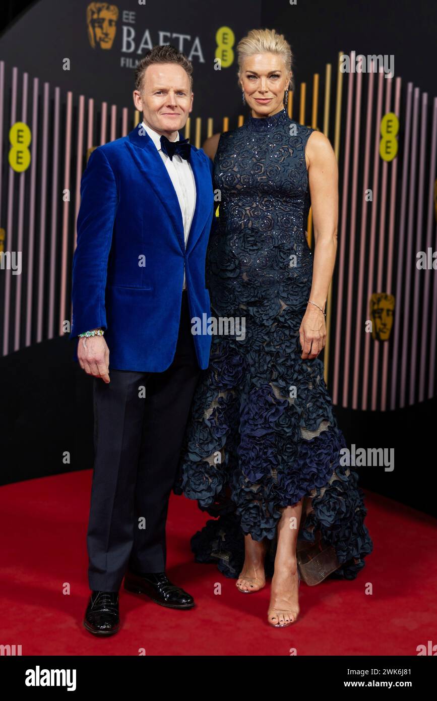 Joe Stilgoe and Hannah Waddingham for photographers upon arrival at the ...