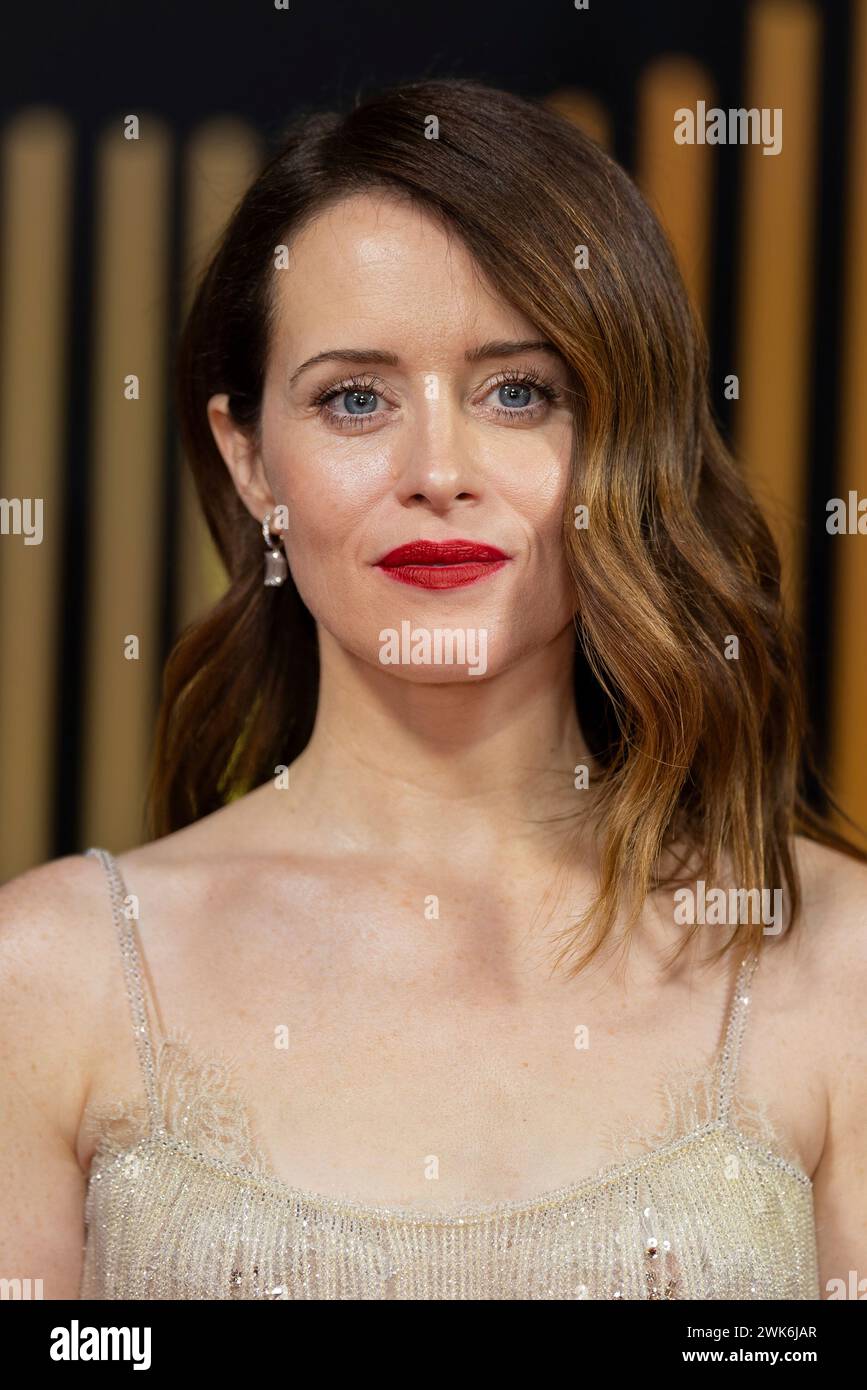 Claire Foy poses for photographers upon arrival at the 77th British ...