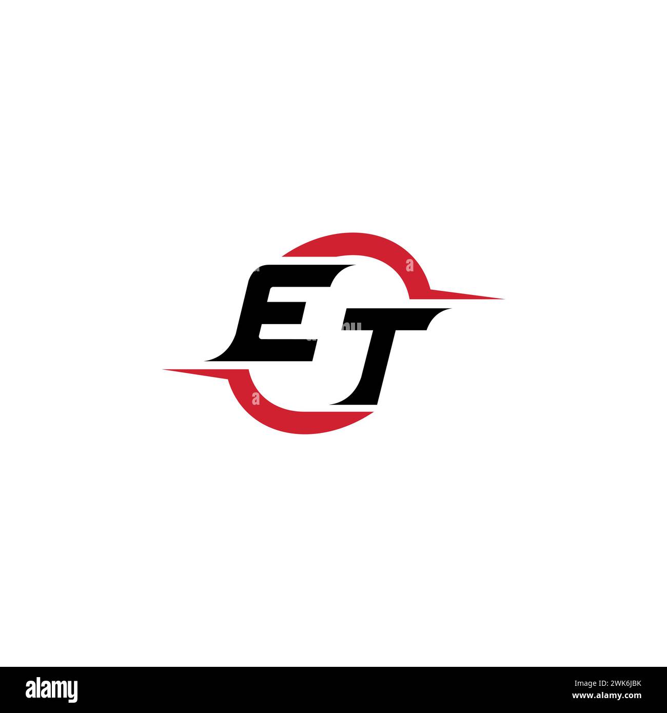 ET initial logo cool and stylish concept for esport or gaming logo as ...