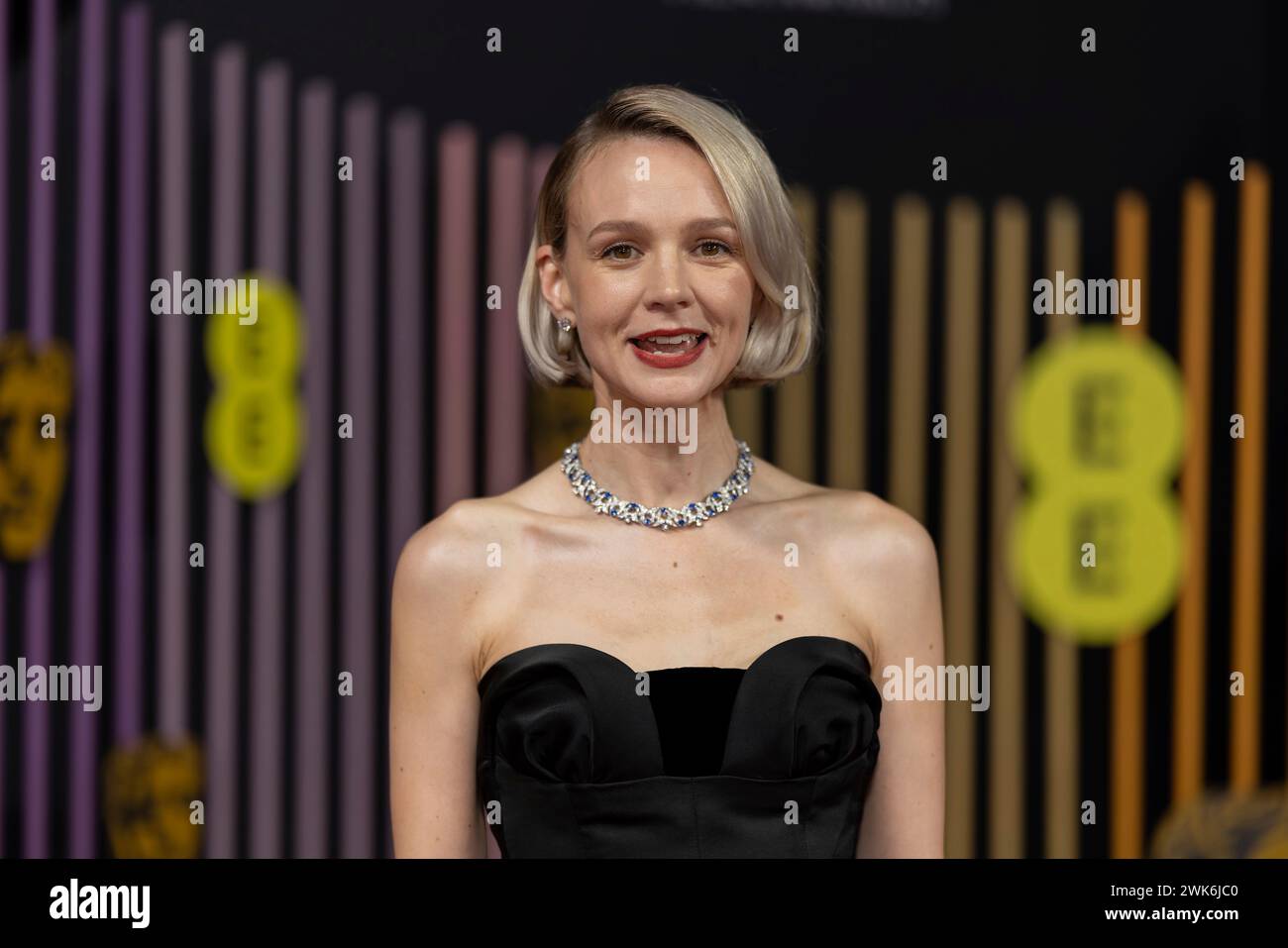 Carey Mulligan poses for photographers upon arrival at the 77th British ...