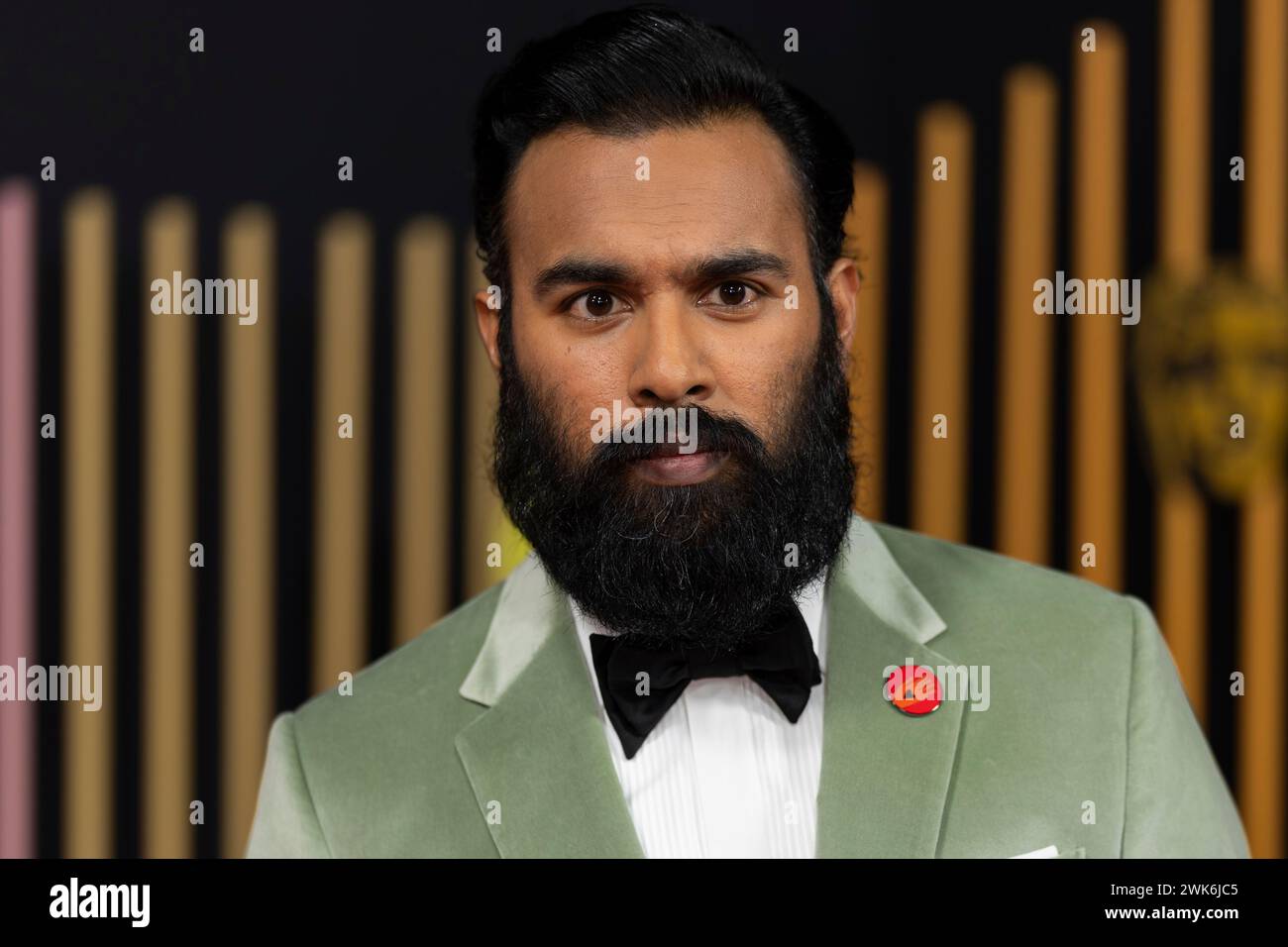 Himesh Patel poses for photographers upon arrival at the 77th British ...
