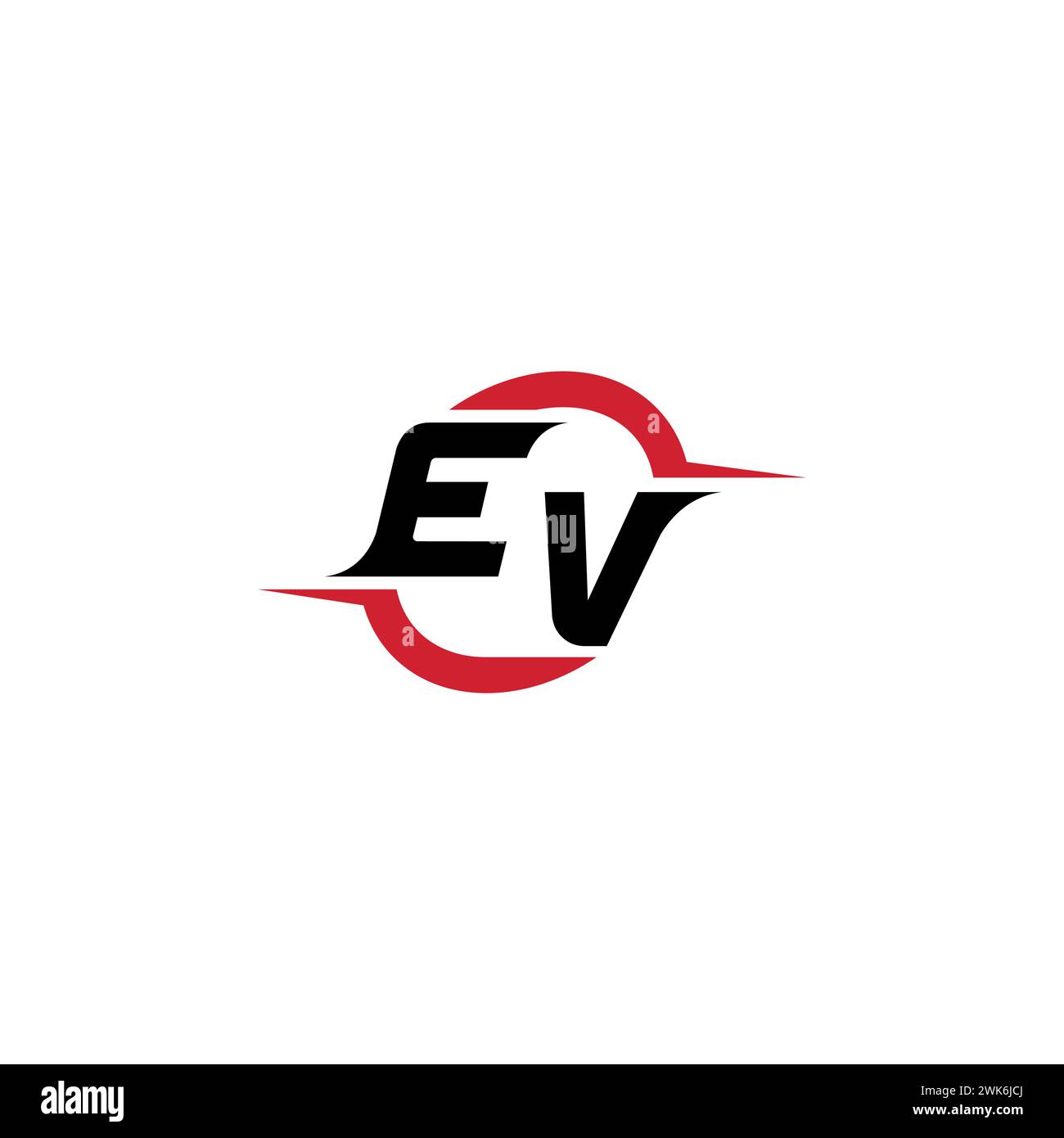 EV initial logo cool and stylish concept for esport or gaming logo as ...