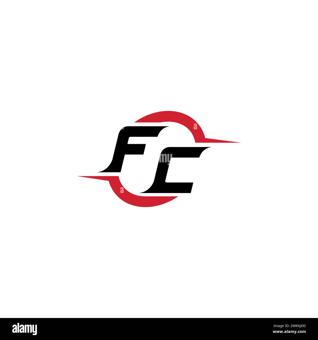FC initial logo cool and stylish concept for esport or gaming logo as ...