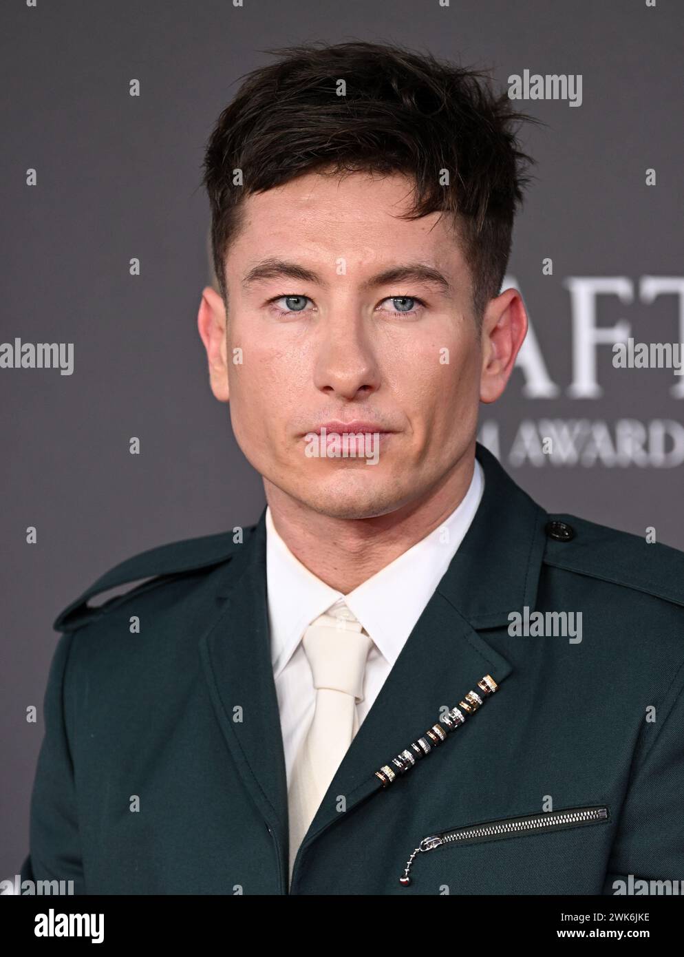 London, UK. February 18th, 2024. Barry Keoghan arriving at the 2024 EE ...
