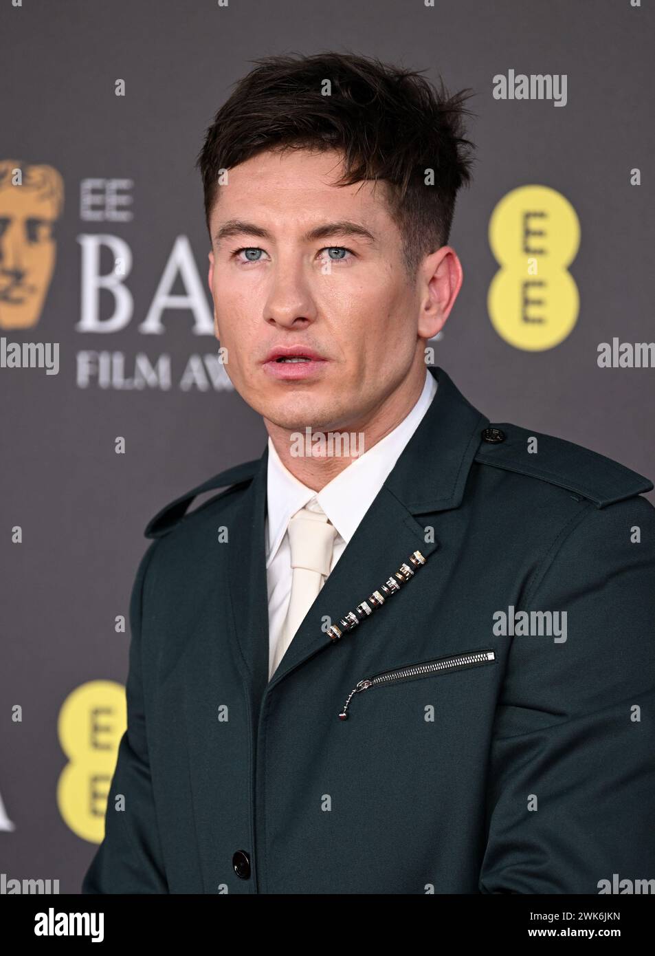 London, UK. February 18th, 2024. Barry Keoghan arriving at the 2024 EE ...