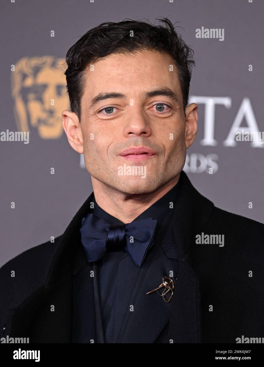 London, UK. February 18th, 2024. Rami Malek arriving at the 2024 EE ...
