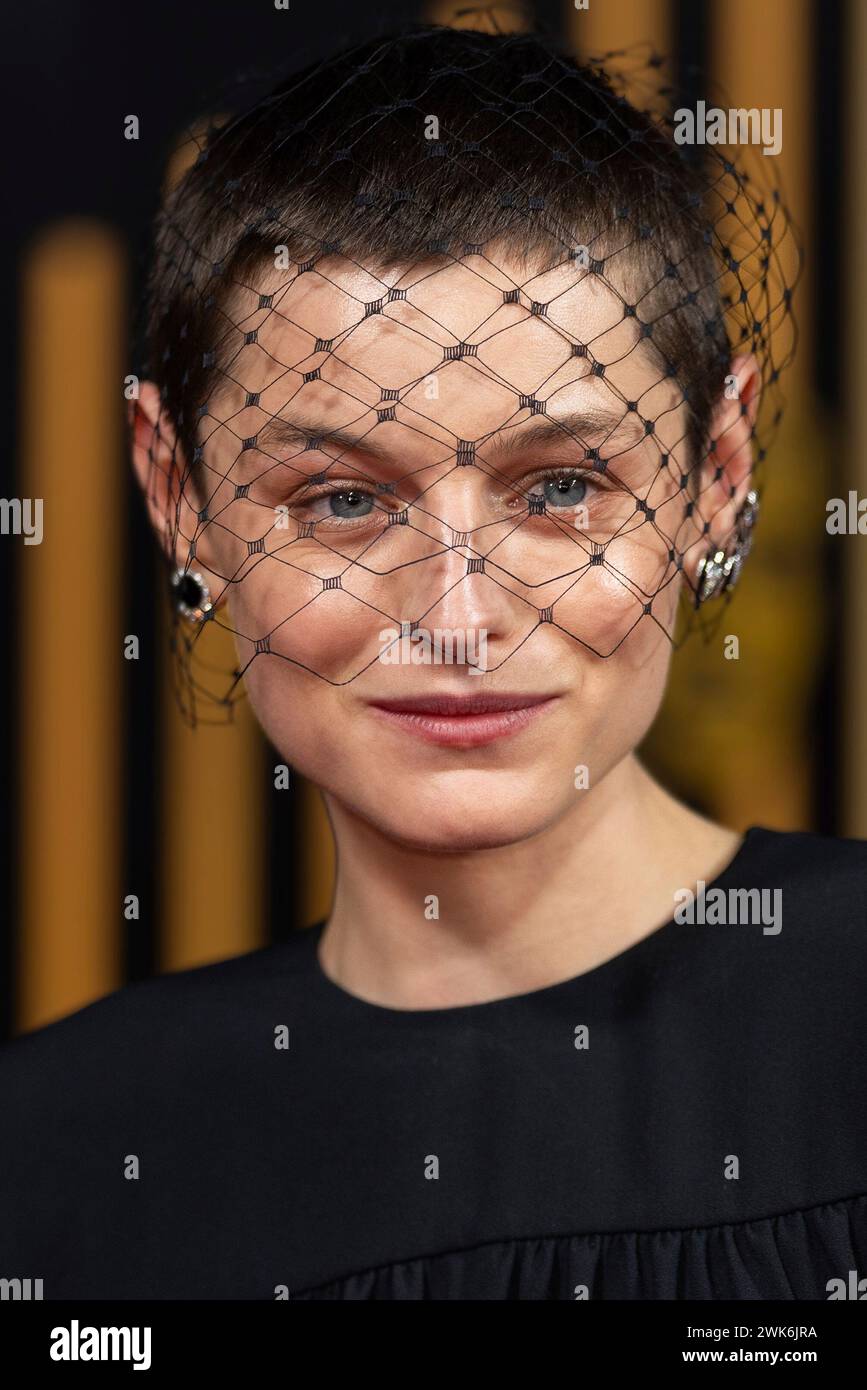 Emma Corrin poses for photographers upon arrival at the 77th British ...