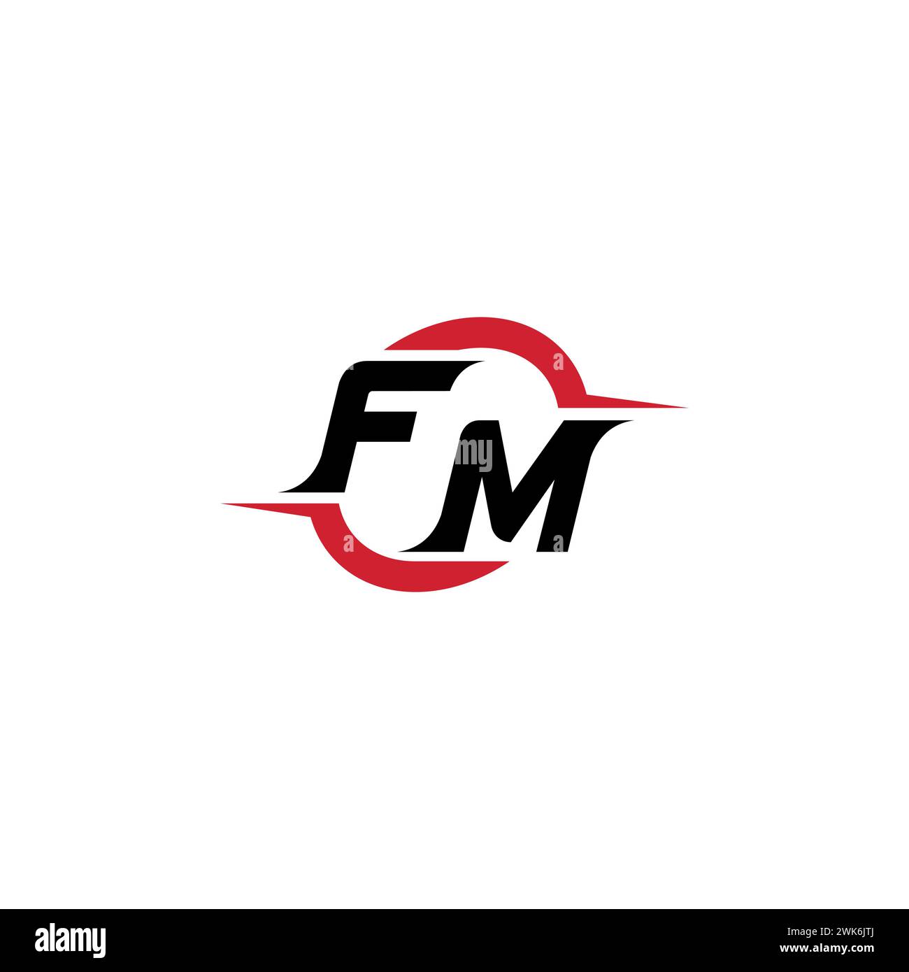 FM initial logo cool and stylish concept for esport or gaming logo as ...