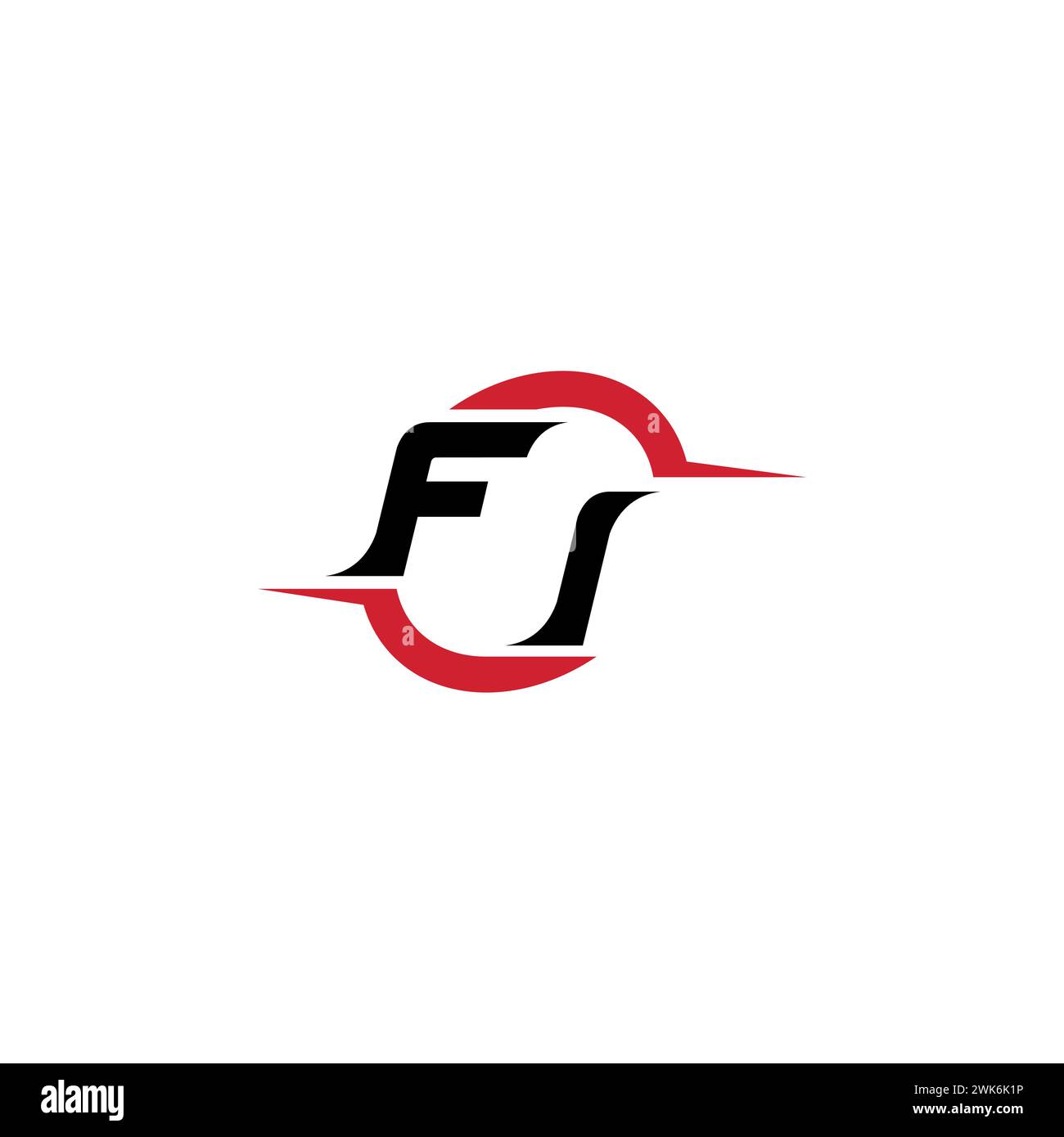 FI initial logo cool and stylish concept for esport or gaming logo as ...