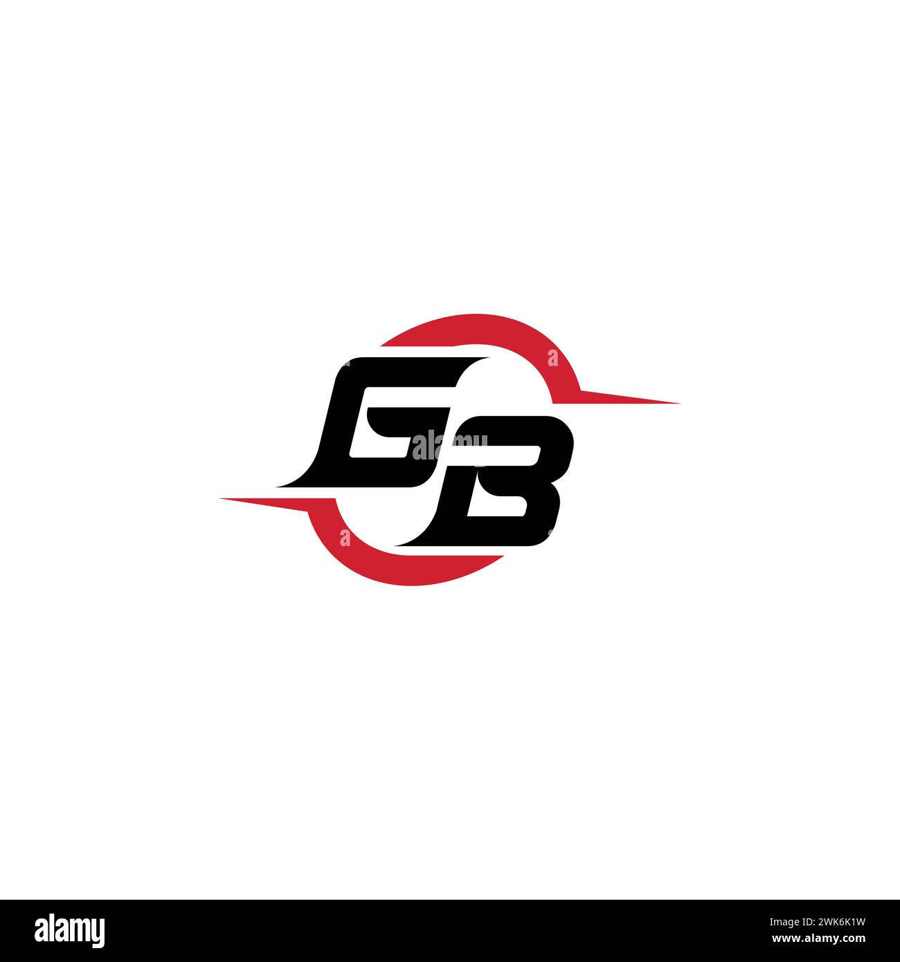 GB initial logo cool and stylish concept for esport or gaming logo as ...
