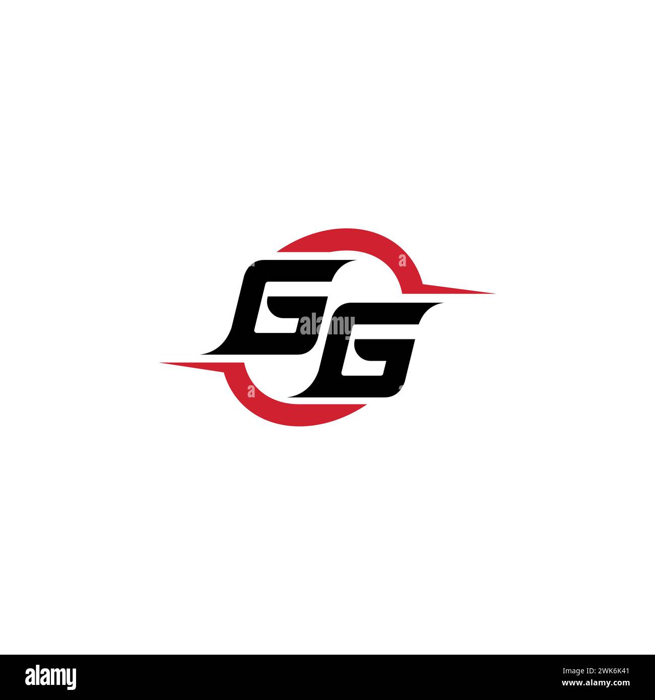GG initial logo cool and stylish concept for esport or gaming logo as ...