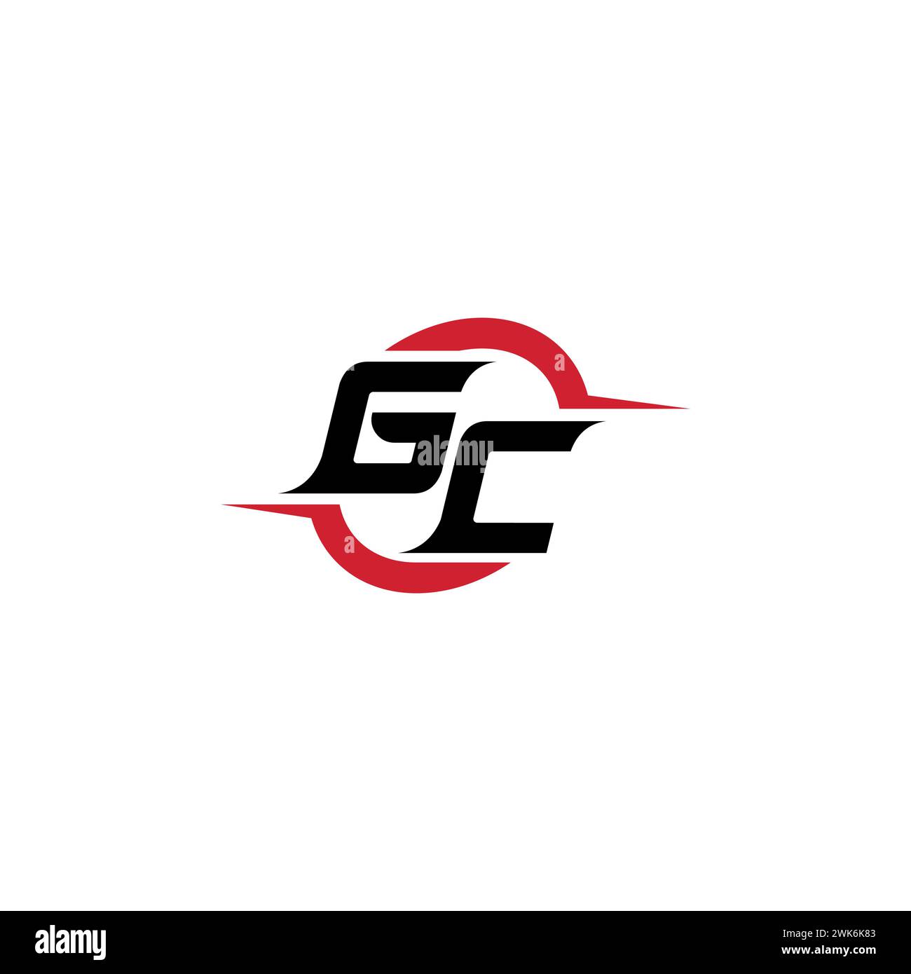 GC initial logo cool and stylish concept for esport or gaming logo as ...