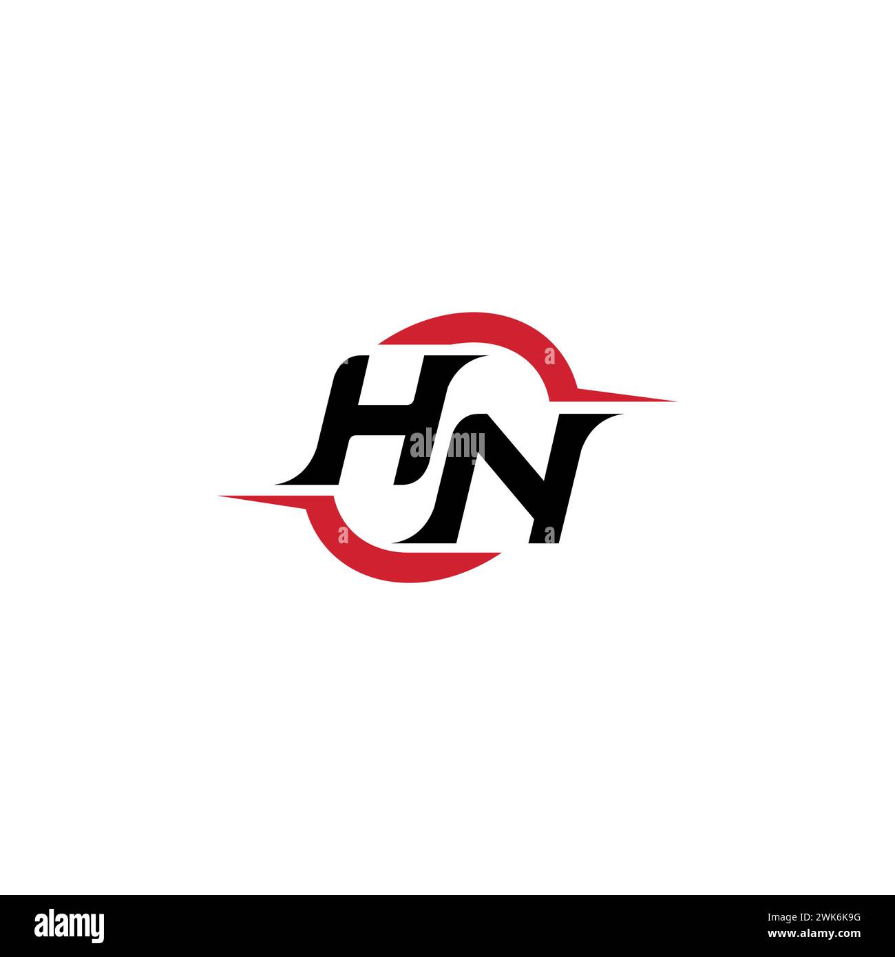 HN initial logo cool and stylish concept for esport or gaming logo as ...