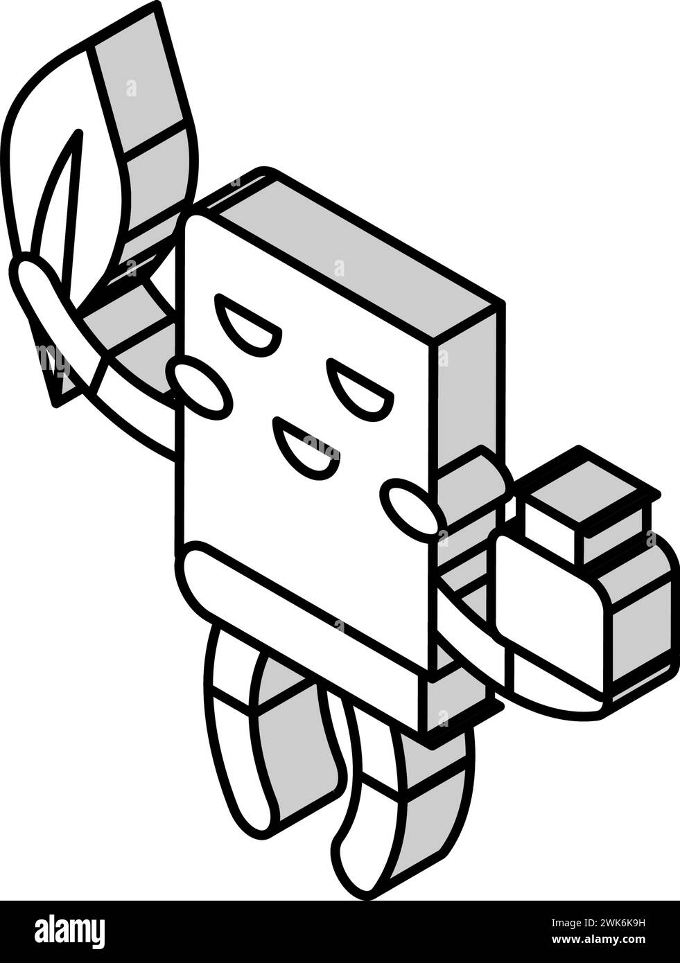 realistic fiction book isometric icon vector illustration Stock Vector ...