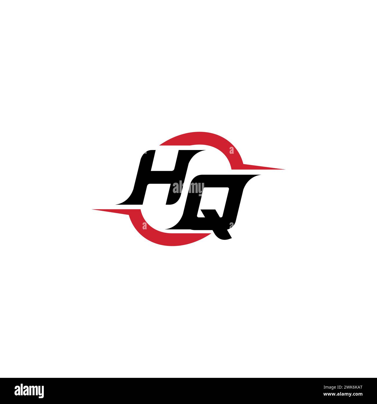 HQ initial logo cool and stylish concept for esport or gaming logo as ...