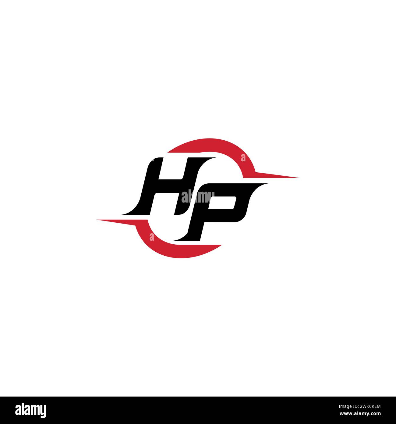 HP initial logo cool and stylish concept for esport or gaming logo as ...