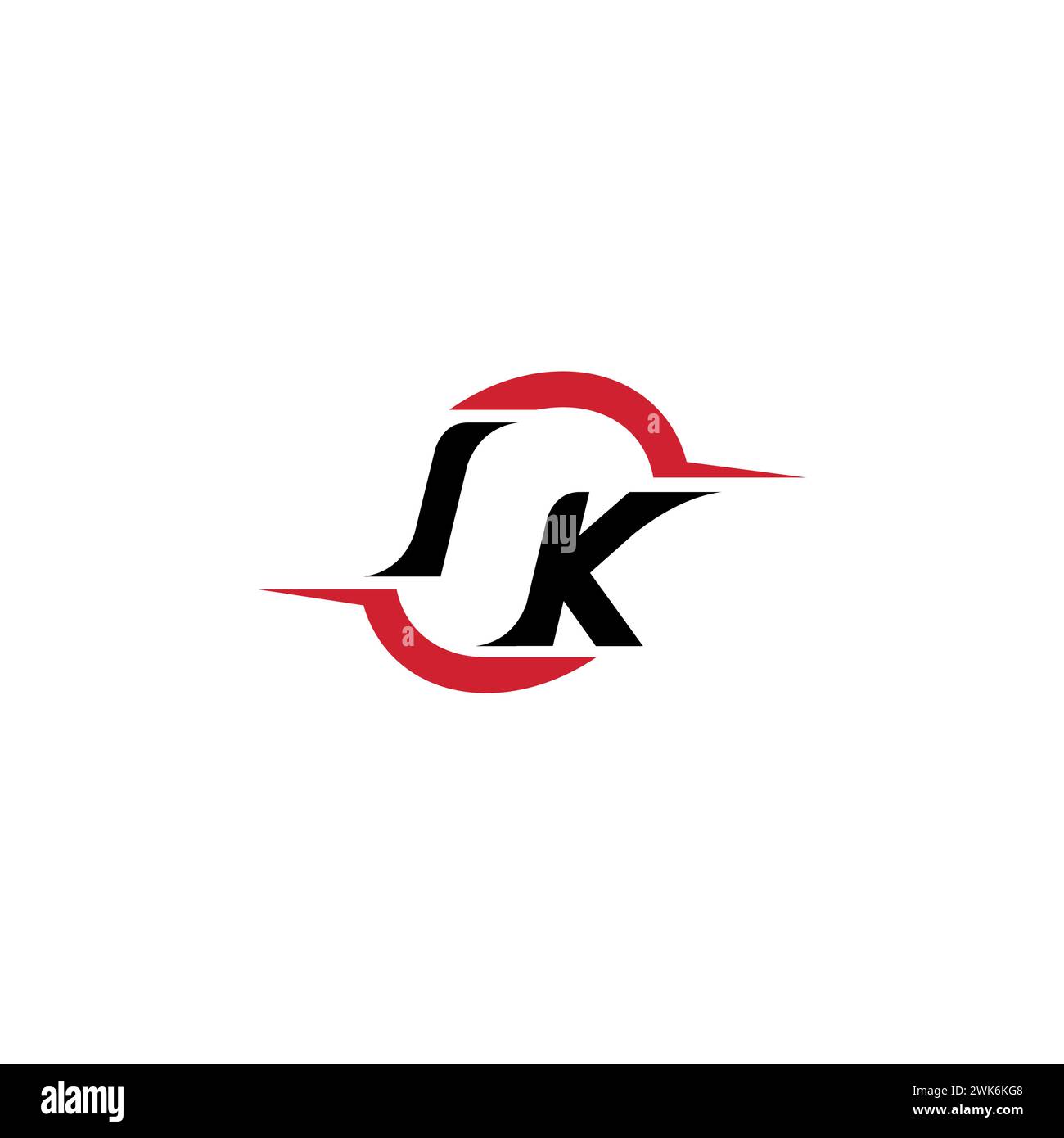 IK initial logo cool and stylish concept for esport or gaming logo as ...