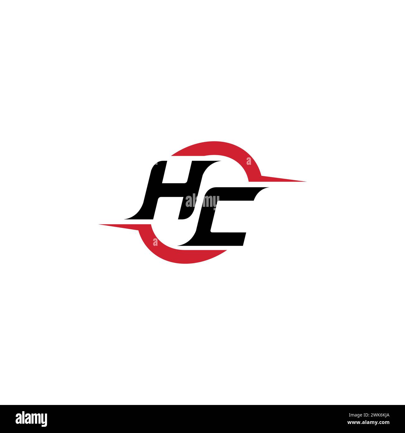 HC initial logo cool and stylish concept for esport or gaming logo as ...