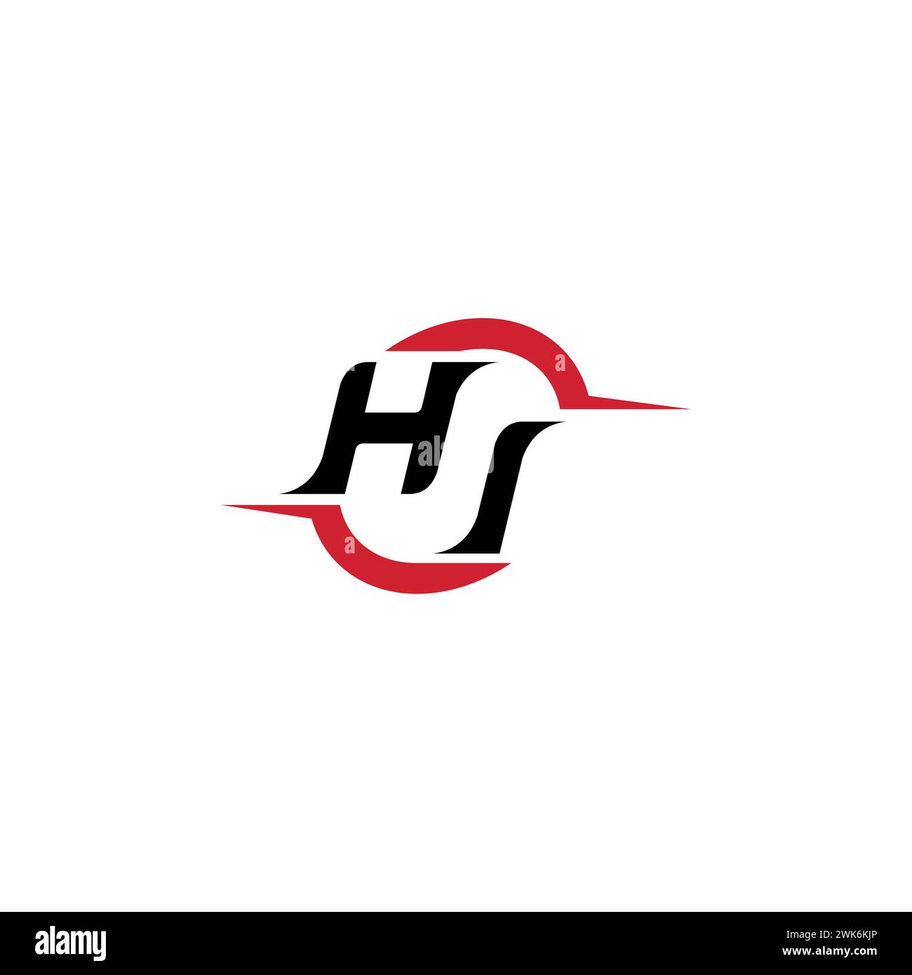 HI initial logo cool and stylish concept for esport or gaming logo as ...