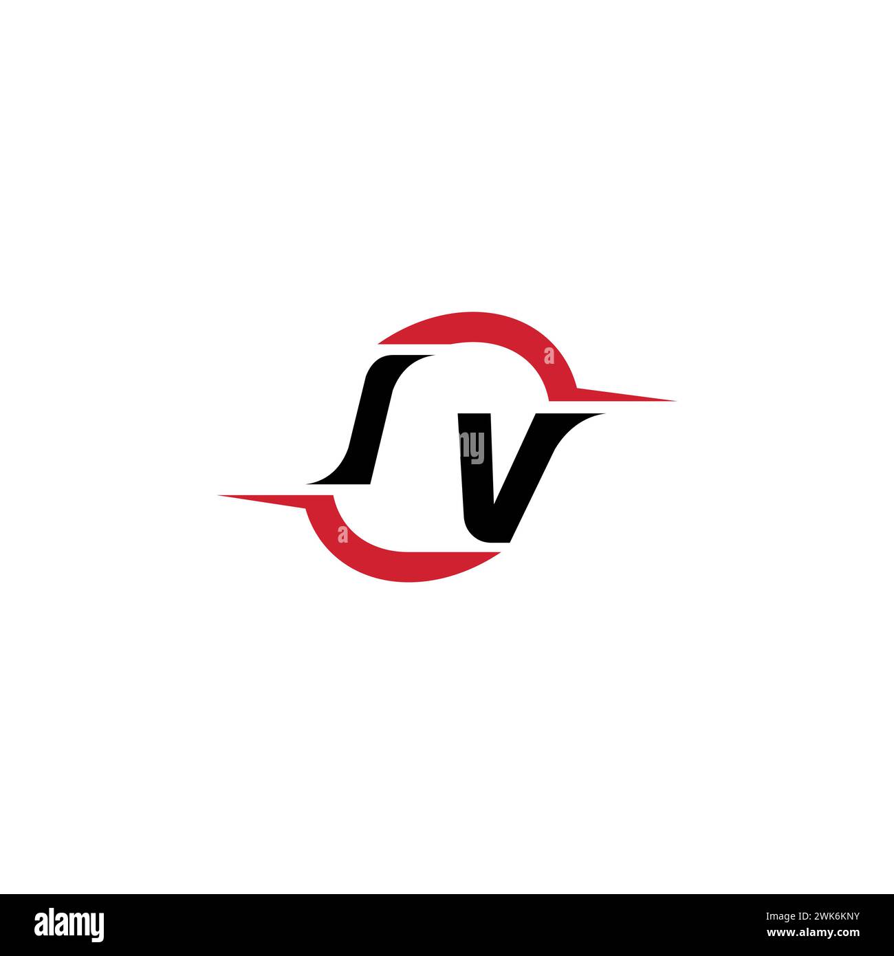 IV initial logo cool and stylish concept for esport or gaming logo as your inspirational Stock ...