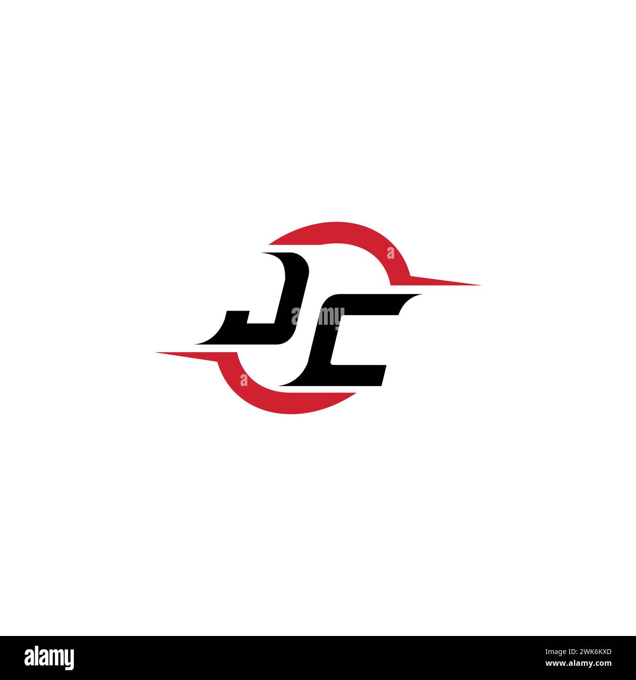 JC initial logo cool and stylish concept for esport or gaming logo as your inspirational Stock ...