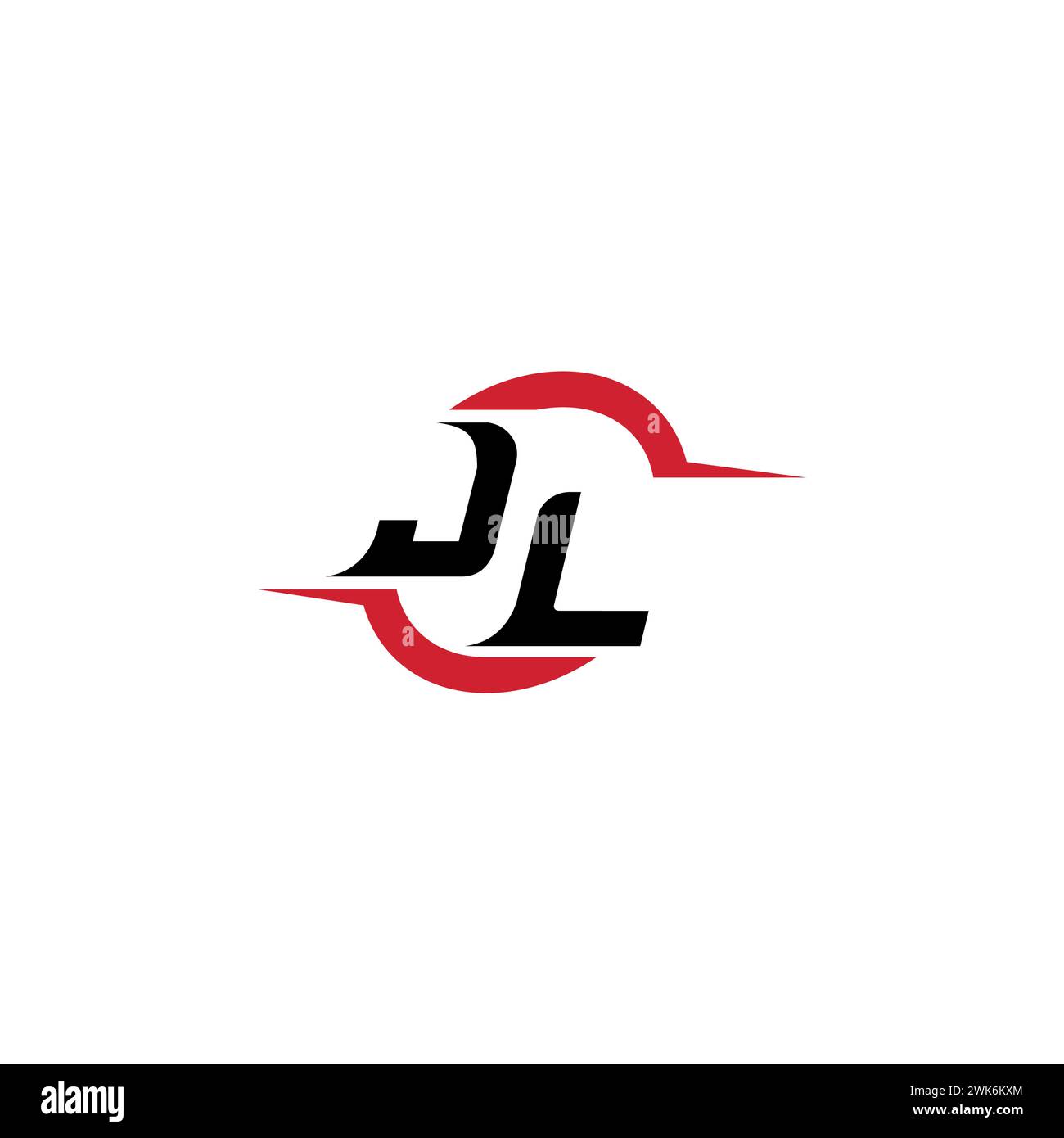 JL initial logo cool and stylish concept for esport or gaming logo as your inspirational Stock ...