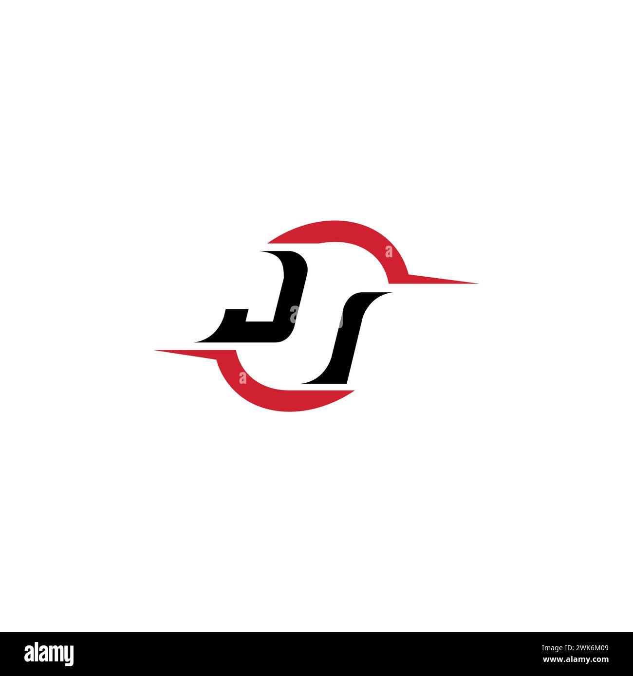 JI initial logo cool and stylish concept for esport or gaming logo as ...