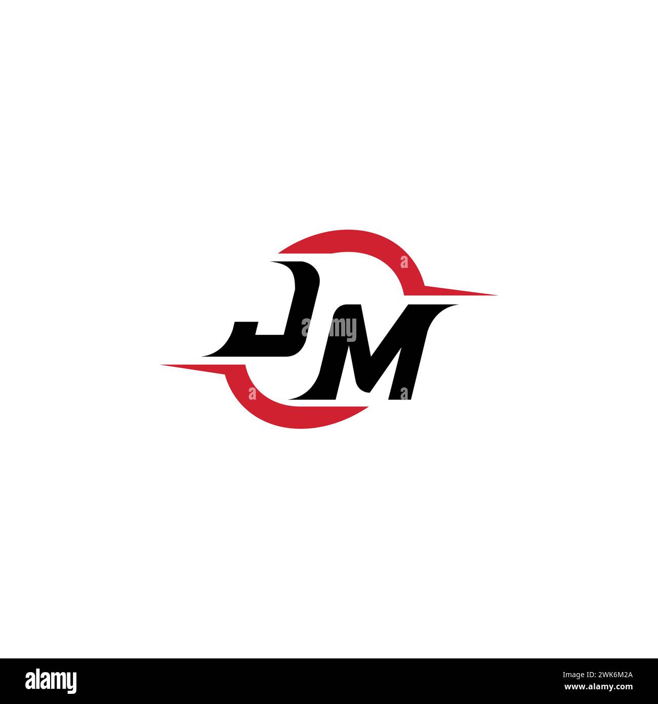 JM initial logo cool and stylish concept for esport or gaming logo as ...