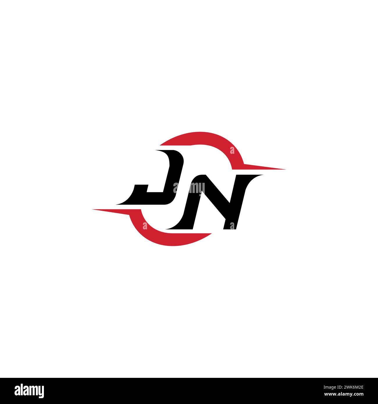 JN initial logo cool and stylish concept for esport or gaming logo as ...